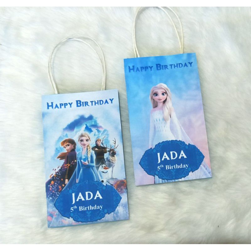 Frozen loot bag Frozen customize loot bag Elsa lootbag Ana lootbag ...