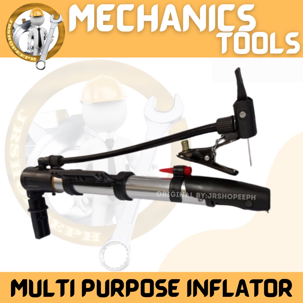 Jrshopeeph Multipurpose Inflator Aluminum Inflator Mechanics Tool For ...