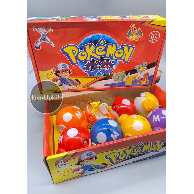 Pokemon Ball Catch with Toy Inside -Kids Toy | Shopee Philippines