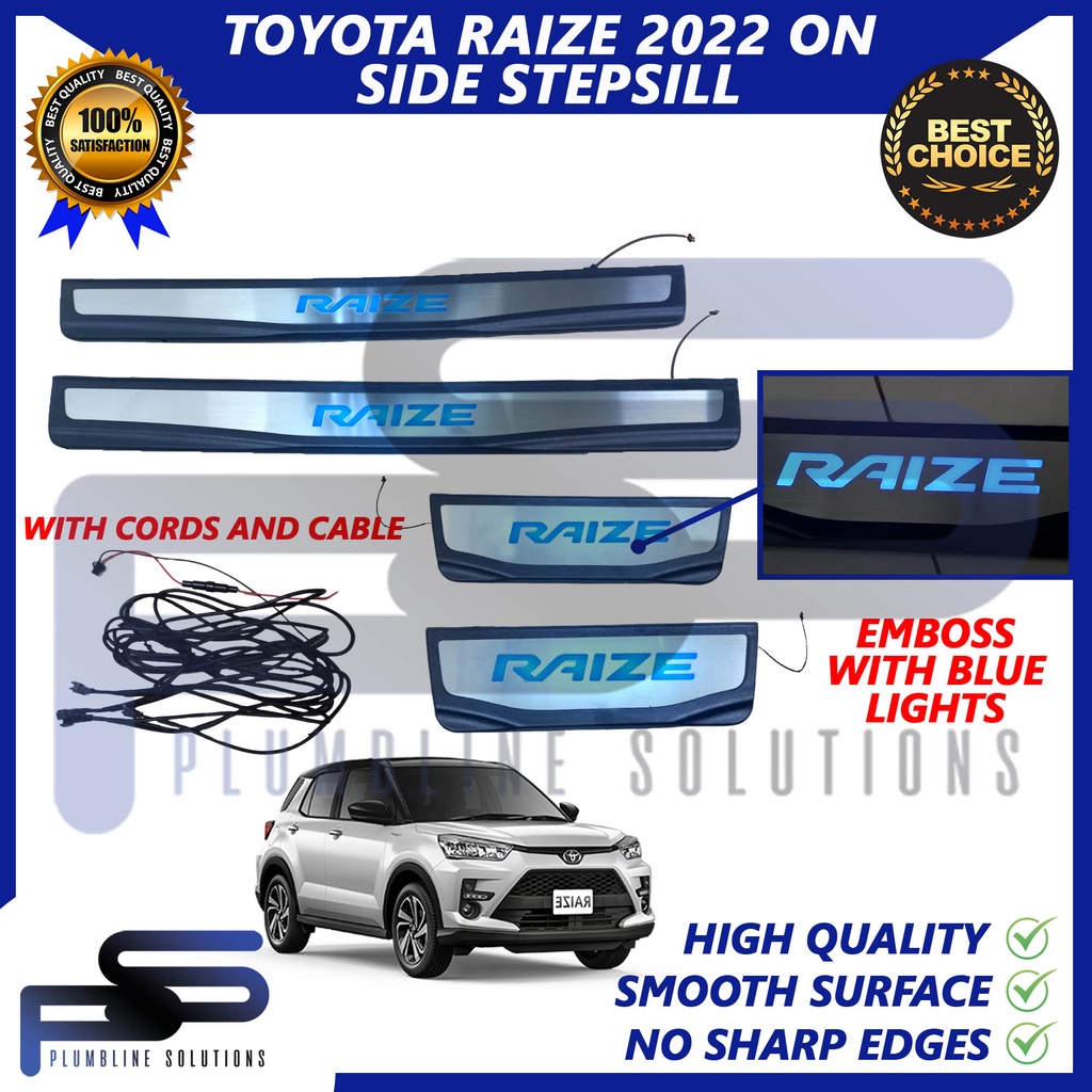 Toyota Raize 2022 - 2025 Side Stepsill Door Scuffplate Anti Scratch ...