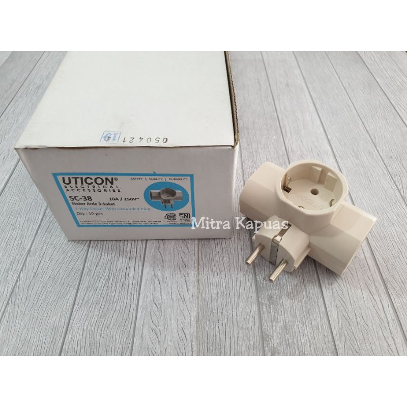 Uticon SC38 Grounded T Plug | Shopee Philippines