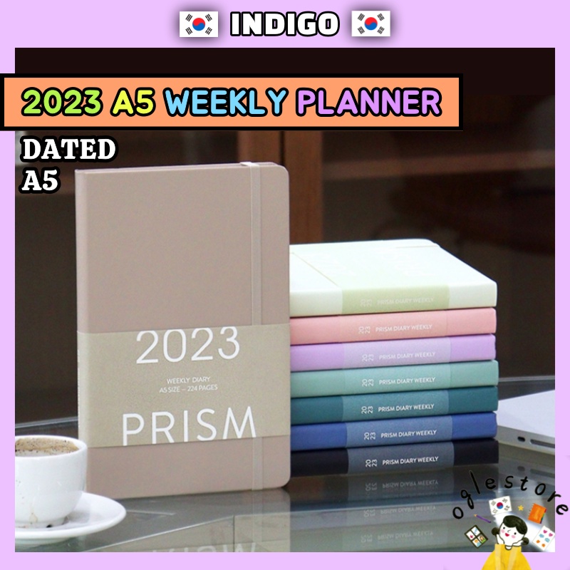 2023 Planner A5 Korean Weekly Planner Diary 2023 BUJO Korea Hardcover ...