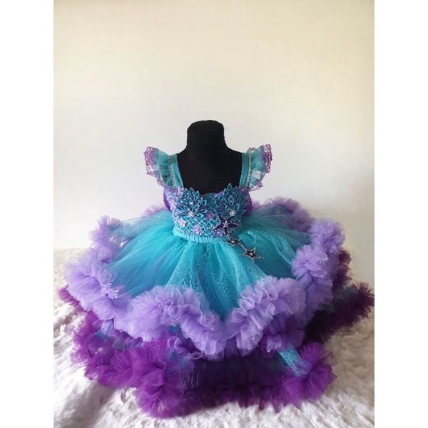 Mermaid inspired costume tutu dress for baby girl, Under the sea theme ...