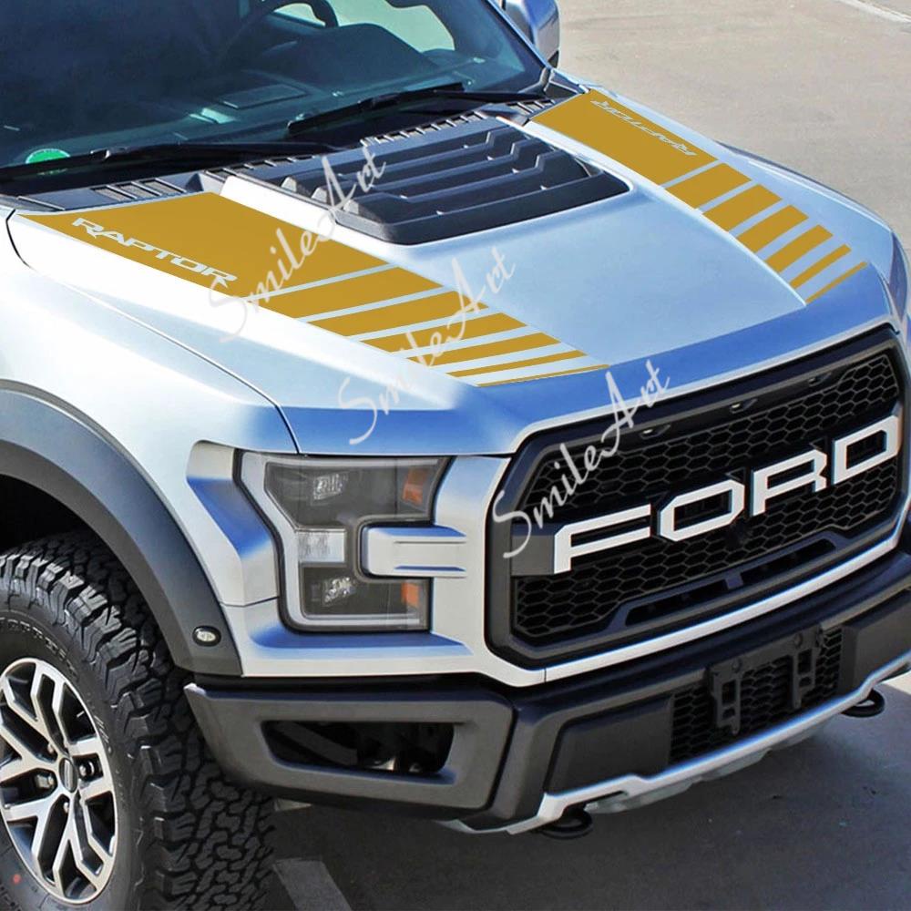 49cmX100cm Car Hood Cover Graphic Vinyl Stickers For Ford Ranger Raptor ...