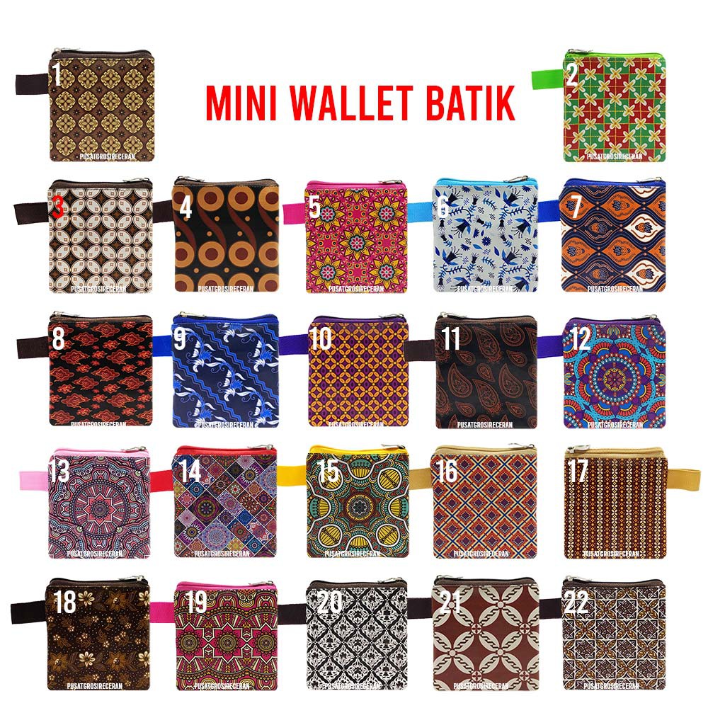 Mini Wallet Traditional Batik Wallet Pouch Wedding Souvenir Typical ...