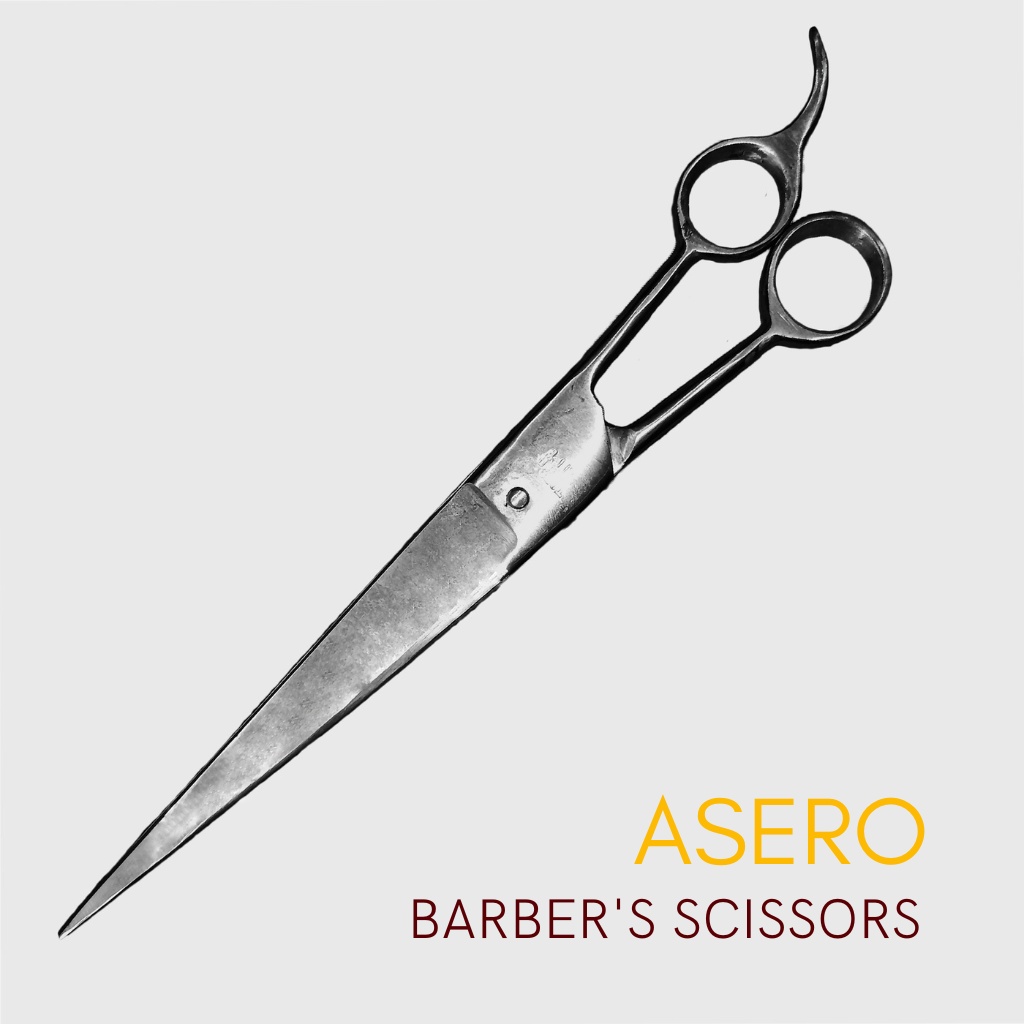 Asero Gunting Barber Scissors Hairdressing Flat cut Pure Molye Heavy ...