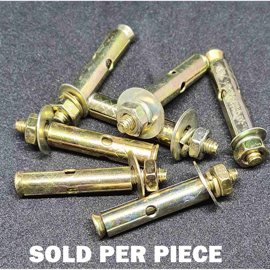 Dynabolt 1/4" 1/4 x 1.75 for concrete bolt dyna bolt | Shopee Philippines