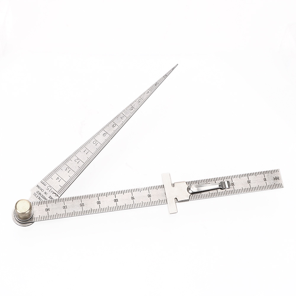 Wedge Taper Ruler Feeler Gauges 1-150mm Measuring Tool Stainless Steel ...