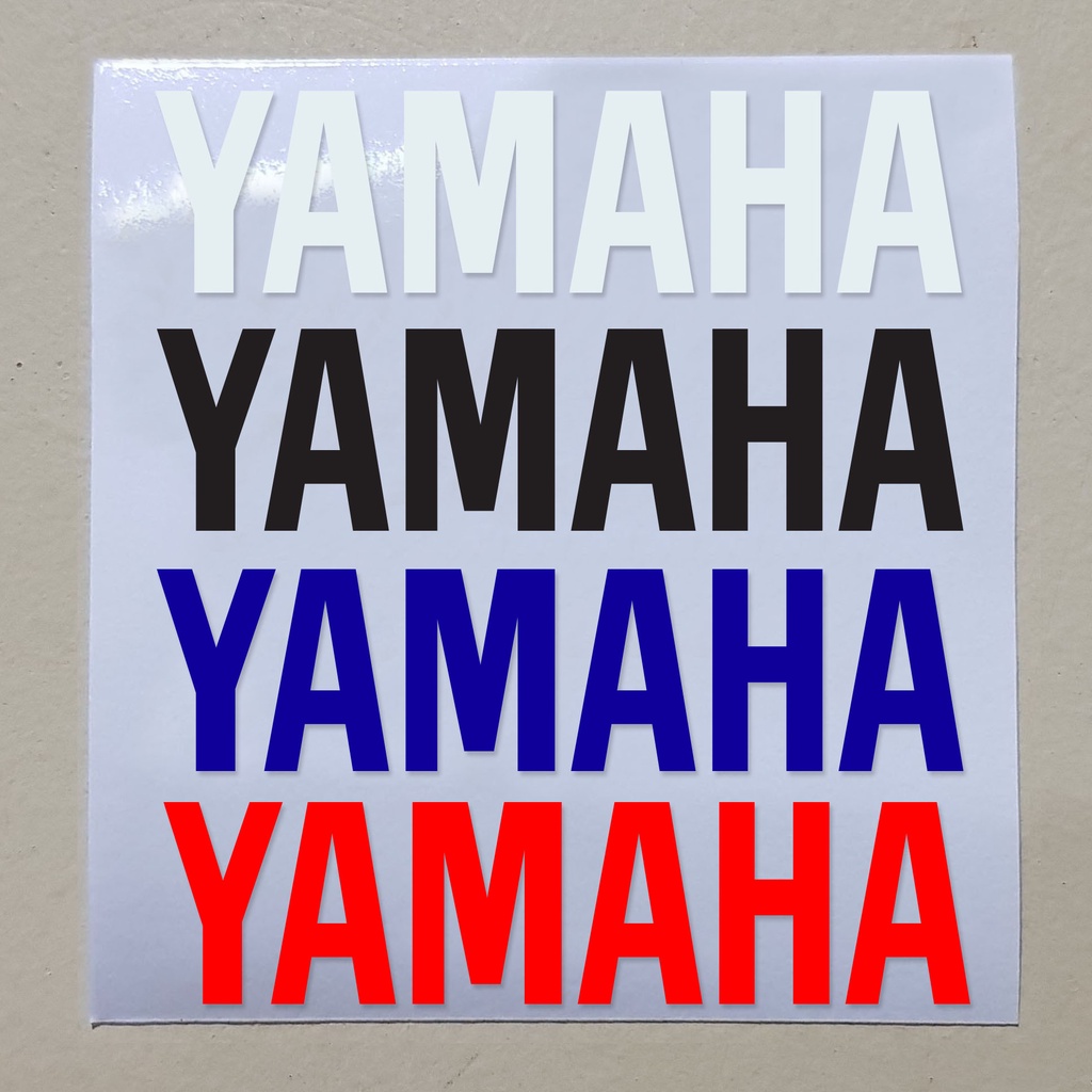 Yamaha text logo, vinyl cutout sticker - 2pcs per order | Shopee ...