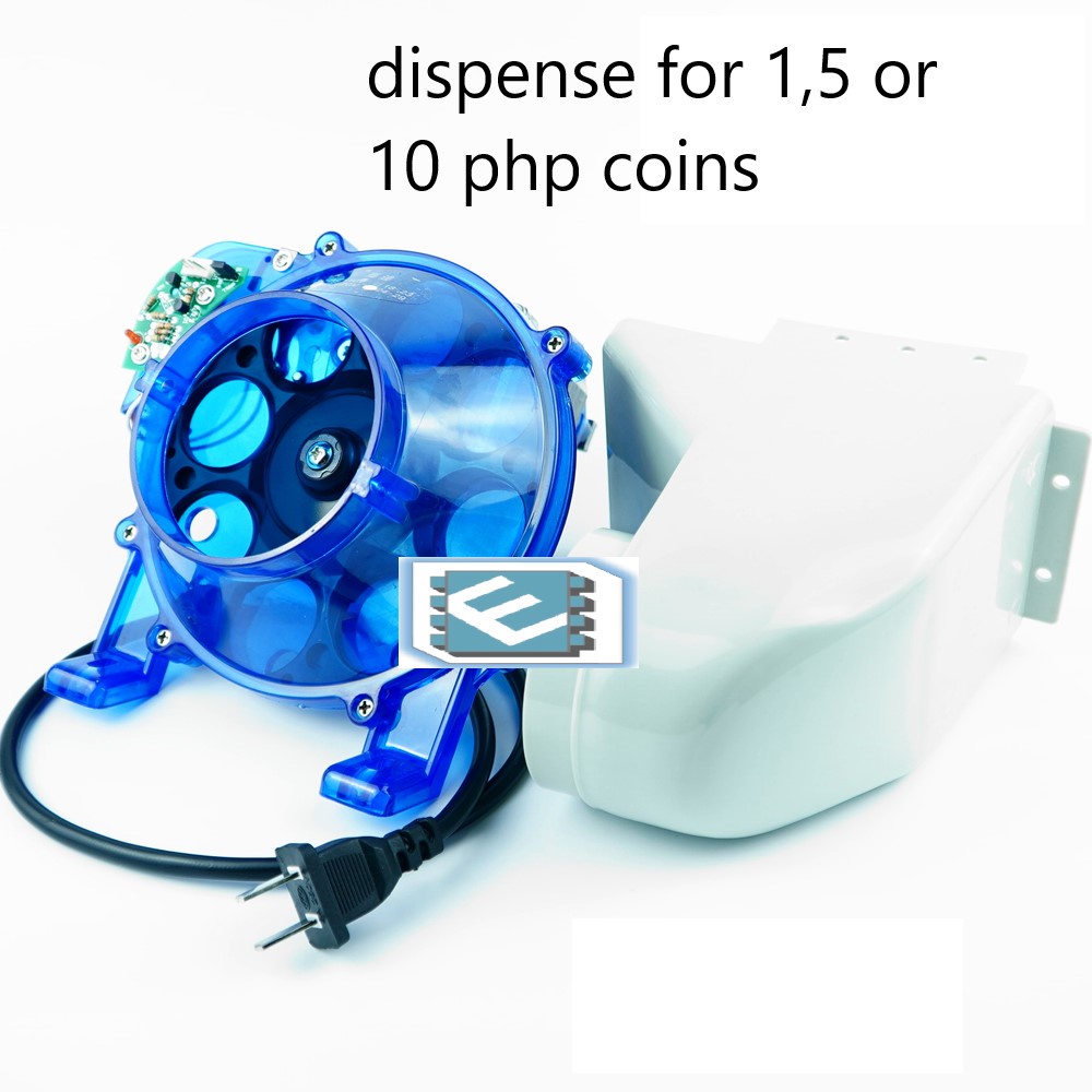 Coin hopper blue plastic optical type for php coins 1,5,10 with free ...