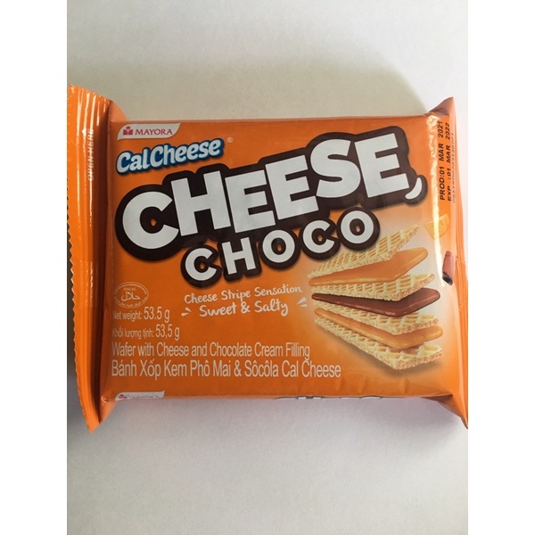 Cal cheese choco cheese stripe sensation sweet and salty 53.5g | Shopee ...