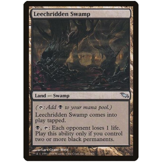 Magic the Gathering | Leechridden Swamp | Shopee Philippines