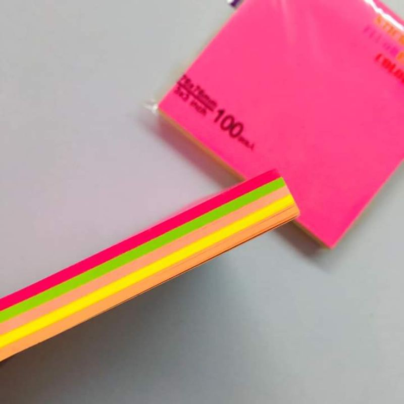 STICKY NOTES/ Neon Color Sticky Note | Shopee Philippines