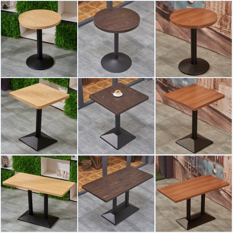 【New product】Round Table Fast Food Square Cafe Western Custom Large ...