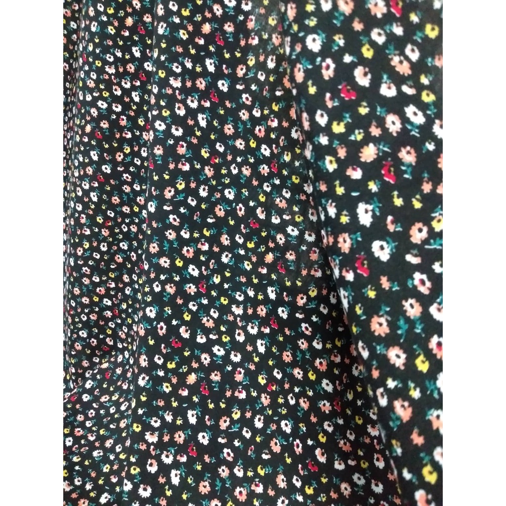 Challis Printed Fabric (Floral Design) | Shopee Philippines