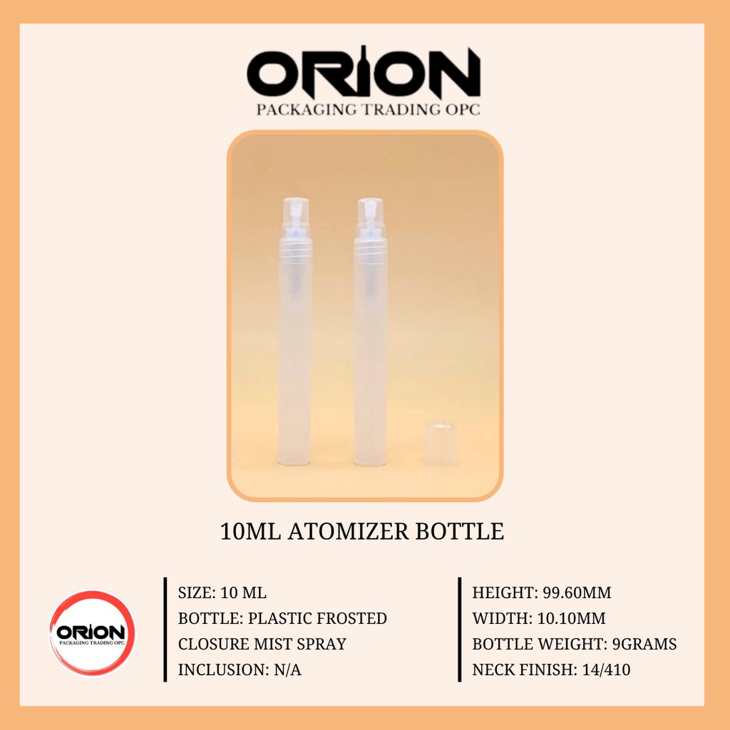 10ml Frosted Atomizer Bottle (50pcs) | Shopee Philippines