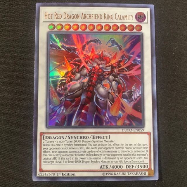 YuGiOh - Hot Red Dragon Archfiend King Calamity (TCG) | Shopee Philippines
