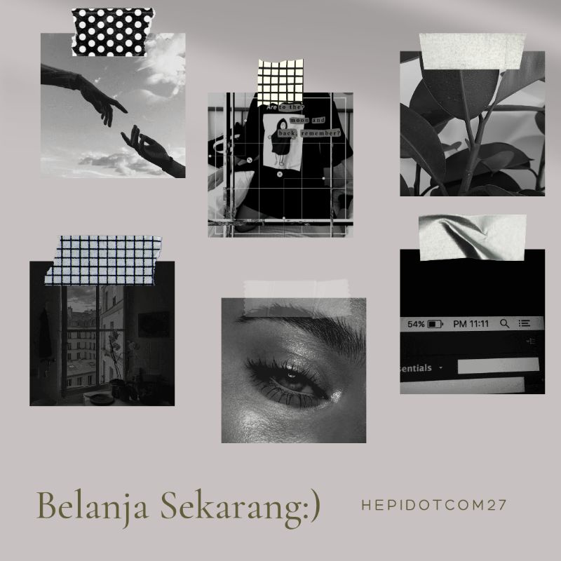 Black MINI AESTHETIC POSTER Sticker | Shopee Philippines