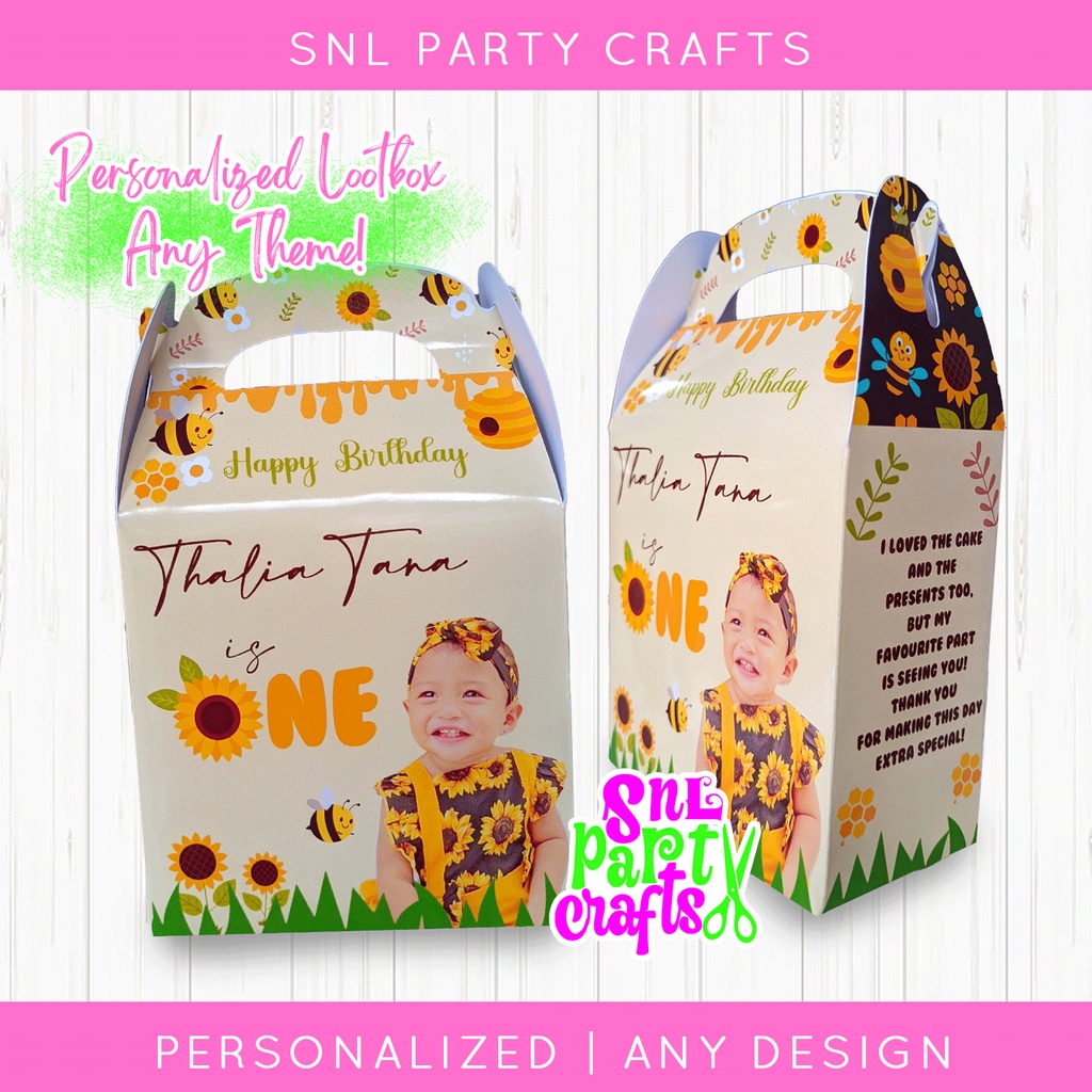 Loot box for Birthday personalized Customized Lootbox Candy box Loot ...