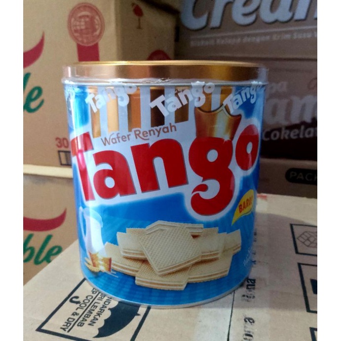 Wafer tango Vanilla Packaging Cans 300g | Shopee Philippines