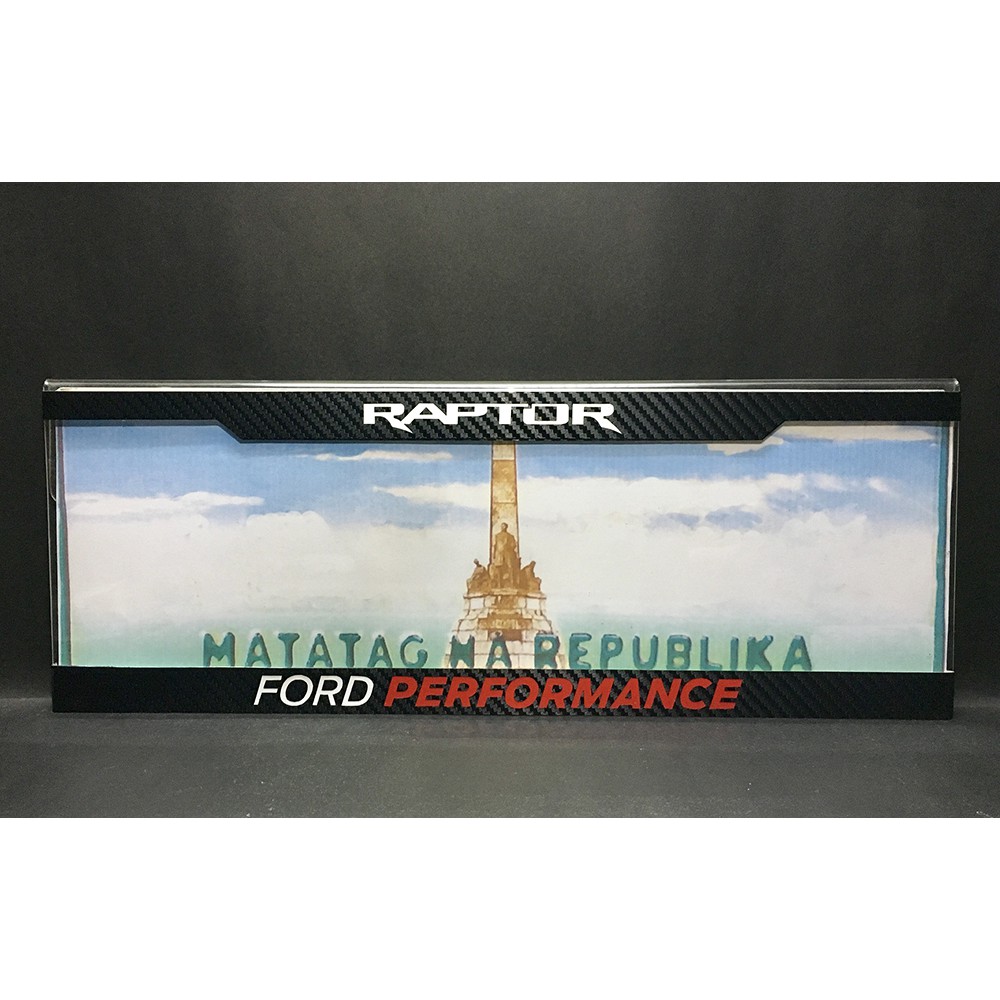 Car Plate Cover Holder Protector for Ford Performance Raptor Carbon ...