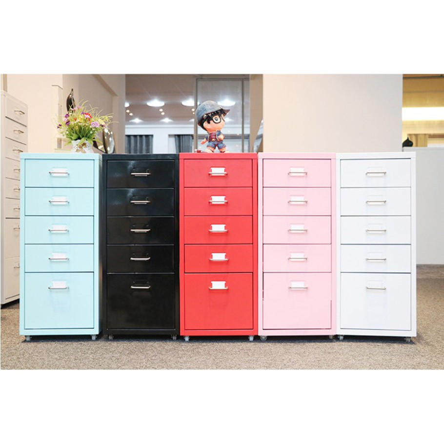 🇵🇭5 Drawers Office under desk moveable cabinet drawer storage cabinet ...