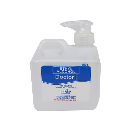 Doctor J 70% Ethyl Alcohol Pump By 3's 500mL | Shopee Philippines