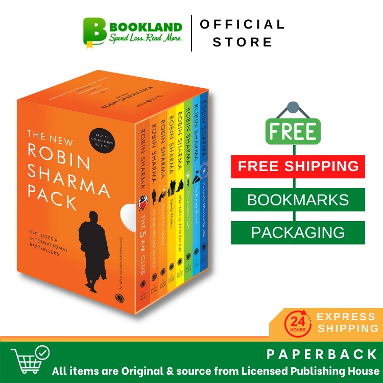 THE ROBIN SHARMA COLLECTION (8 Book Set ) Monk, 5AM Club, who will cry ...