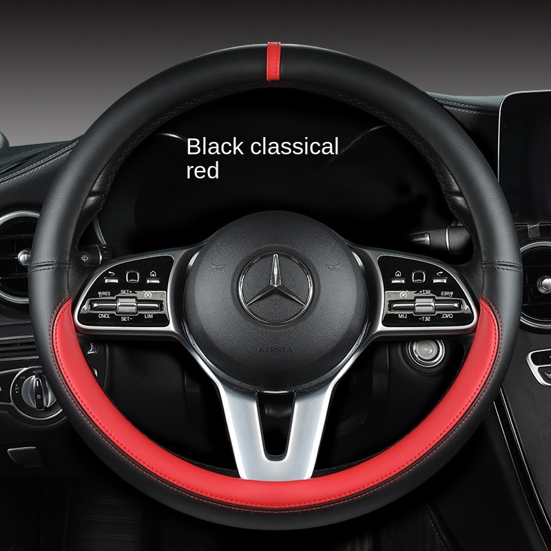 Sporty PU Waterproof Car Steering Wheel Cover Specific Car Models March ...