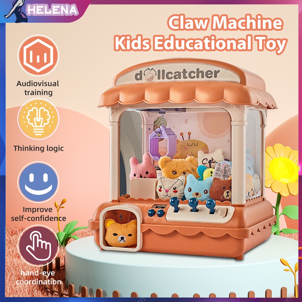 Kids Claw Machine Mini Auto Claw Machine Toy Claw Game Grabber Clamping ...