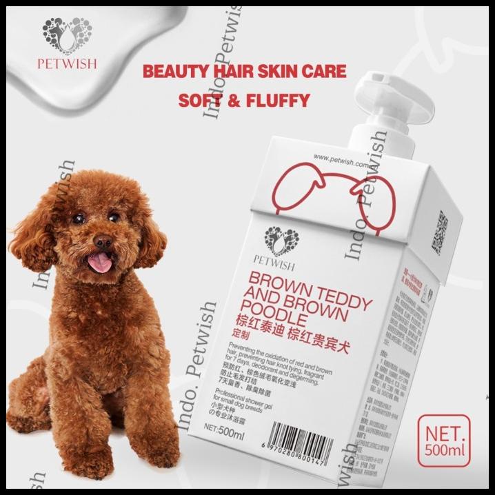 Petwish Brown/Red Teddy Poodle Dog Shampoo 500ml | Shopee Philippines