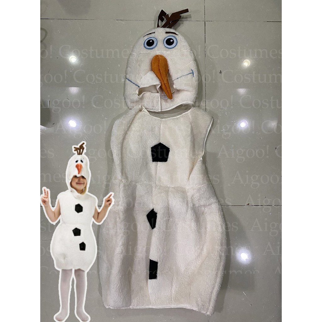 Disney Frozen Olaf Costume for Kids Snowman Christmas Cosplay Holiday ...