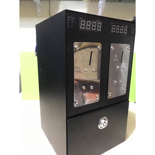 Complete PisoNet P5 Coinslot Box | Piso net Dual Coin slot Metal Box ...