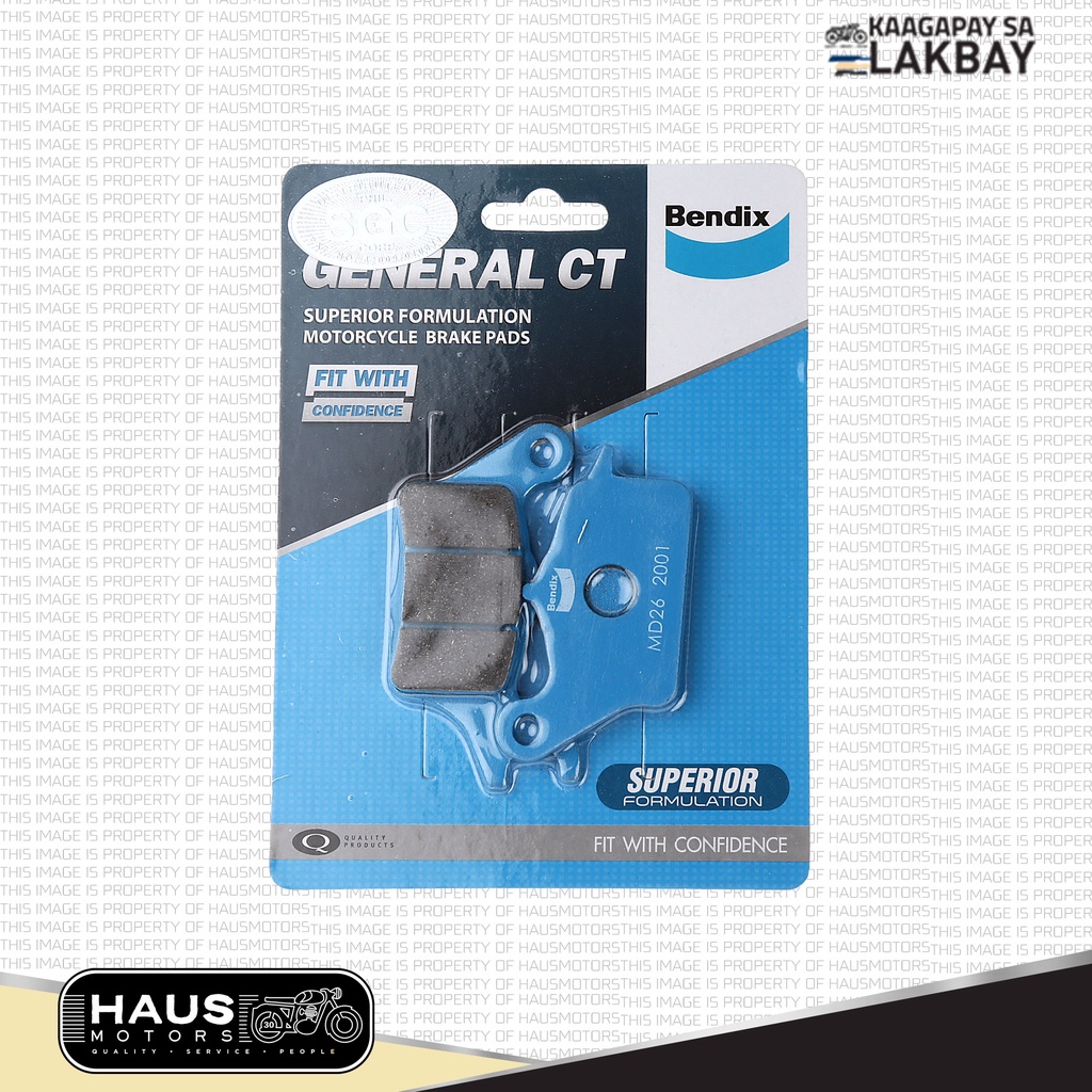 MD26 BENDIX BRAKE PADS HONDA WAVE 125/ WAVE DASH/ WAVE100R/ XRM TRINITY ...