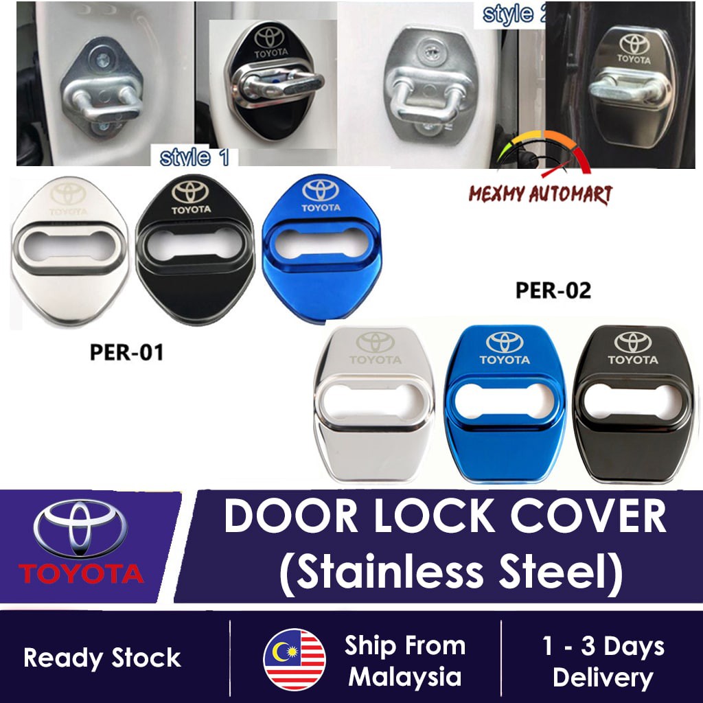 TOYOTA Door Lock Cover VIOS YARIS COROLLA CROSS VELOZ FORTUNER HILUX ...