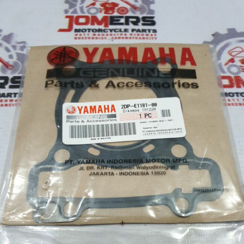 2DP-E1181-00-00 AEROX V1-2 / NMAX V1-2 / R15 V3 / MT15 GASKET, CYLINDER ...
