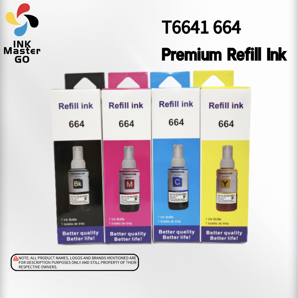 Epson T664 664 INK SET Compatible Ink for Epson L110 L120 L360 L210 ...