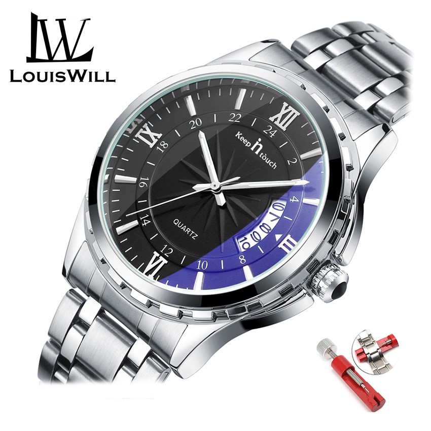 LouisWill Watch For Men Fashion Watches Quartz Casual Wristwatches 30M ...