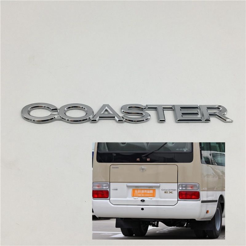 For Toyota Coaster Emblem Rear Trunk Logo Nameplate Badge Stickers ...