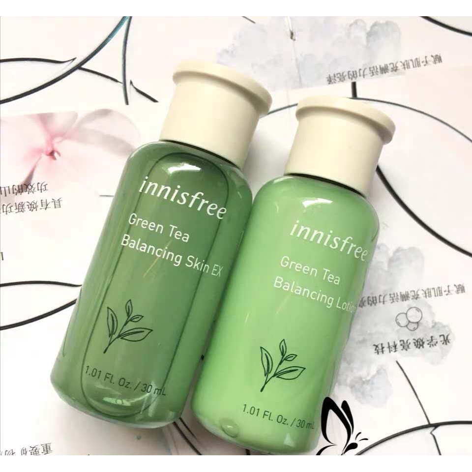 Innisfree Green Tea Balancing Skin EX and Green Tea Balancing Lotion | Shopee Philippines