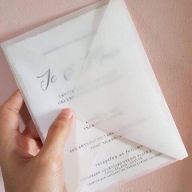 5R Translucent Envelopes for Wedding Invitation, for 5x7 Invitation ...