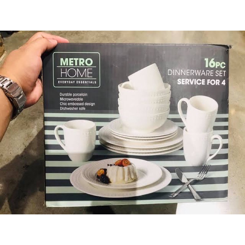 METRO HOME DINNERWARE SET 16pcs | Shopee Philippines