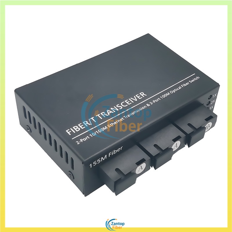 Fiber Switch 3 SC Port 2 RJ45/Ethernet Port 10/100M 3F2E Fiber Media ...