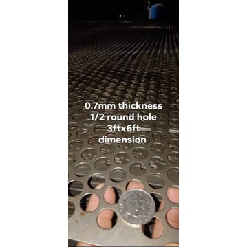 perforated metal screen round hole 1/2" | Shopee Philippines