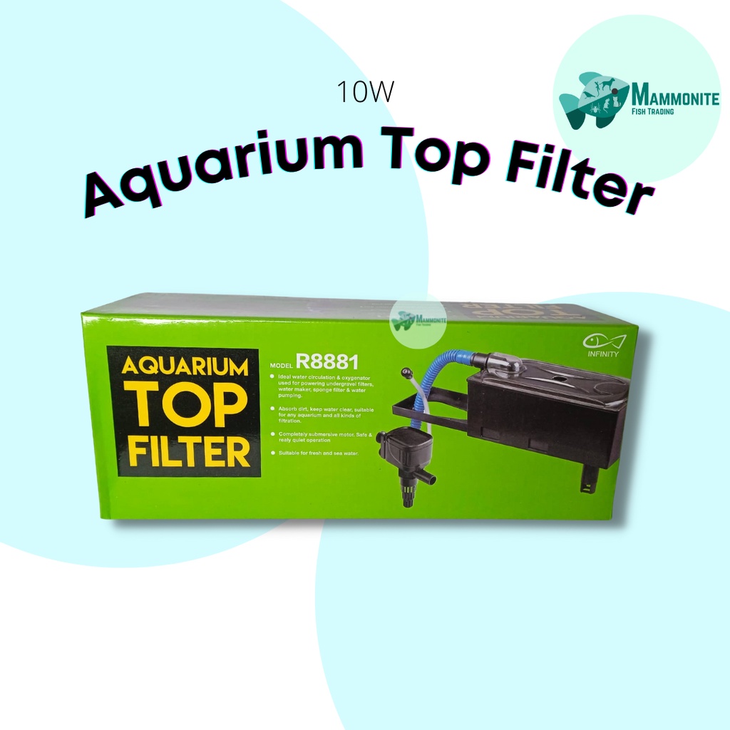 Infinity Aquarium Top Overhead Filter 10 Watts R8881 For 10 - 20 ...