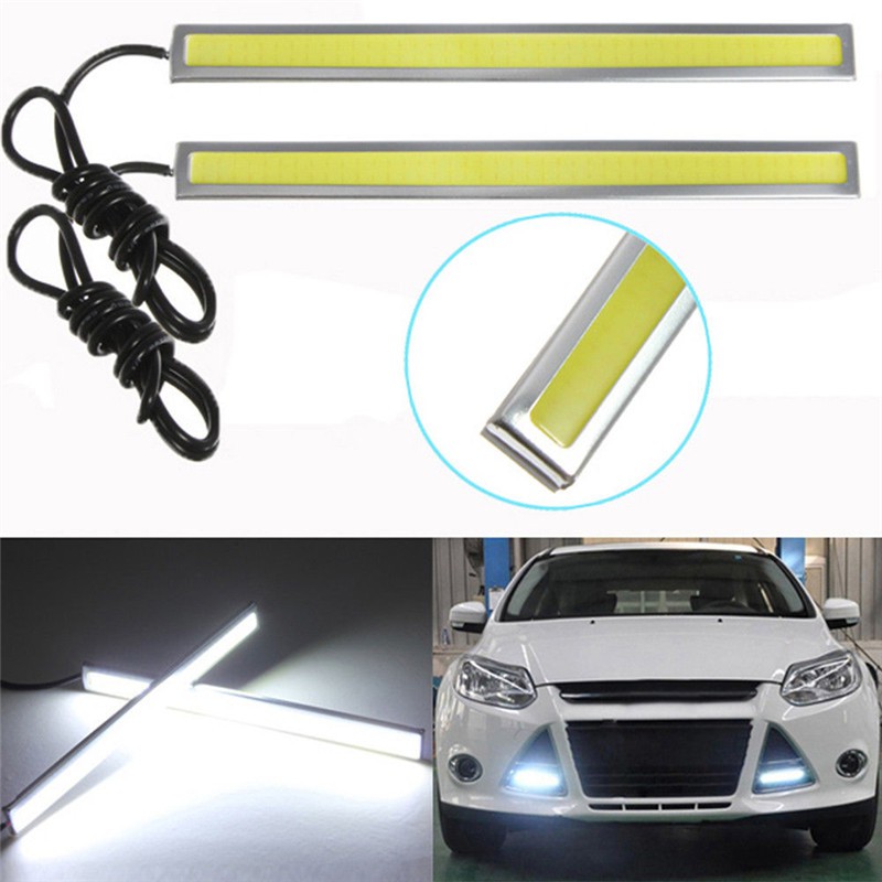 2pcs Super Bright White Car COB LED Lights DRL Fog Driving Lamp ...