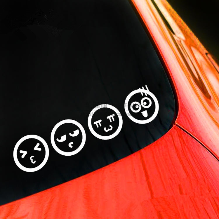 P-a456.Hollow Car Stickers Joyful Sadness Surprise Embarrassment ...