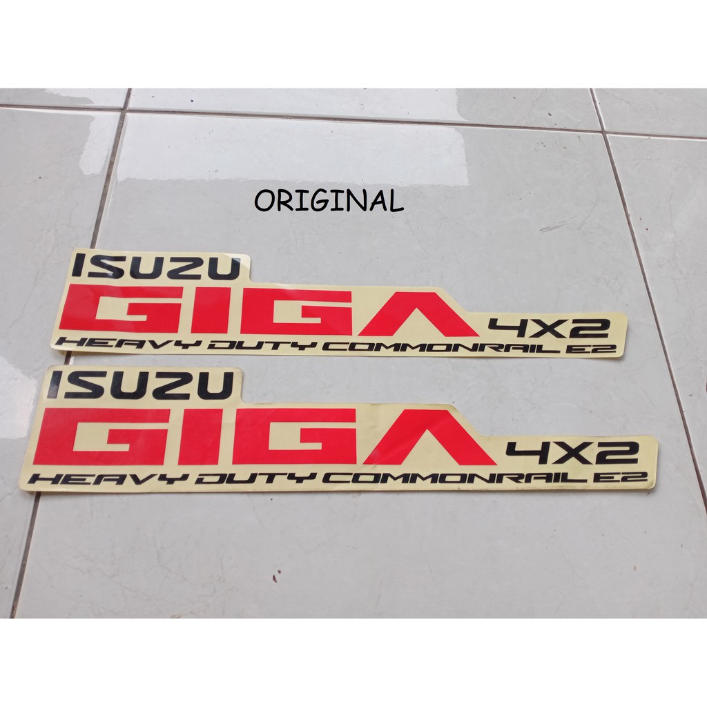 Isuzu GIGA Truck Car Door Sticker Striping 4x2 | Shopee Philippines
