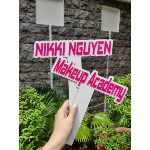 Handheld Signs - High Quality Mica Embossed Letters - Wood - Handheld ...