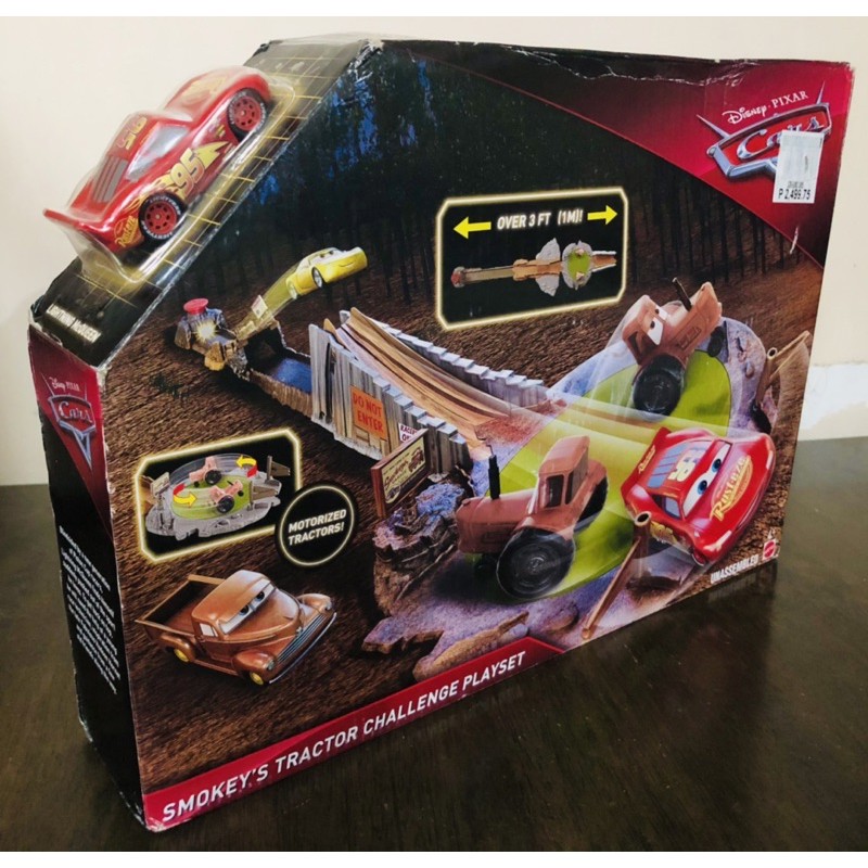 Disney/Pixar Cars Smokey's Tractor Challenge Playset (Large box ...